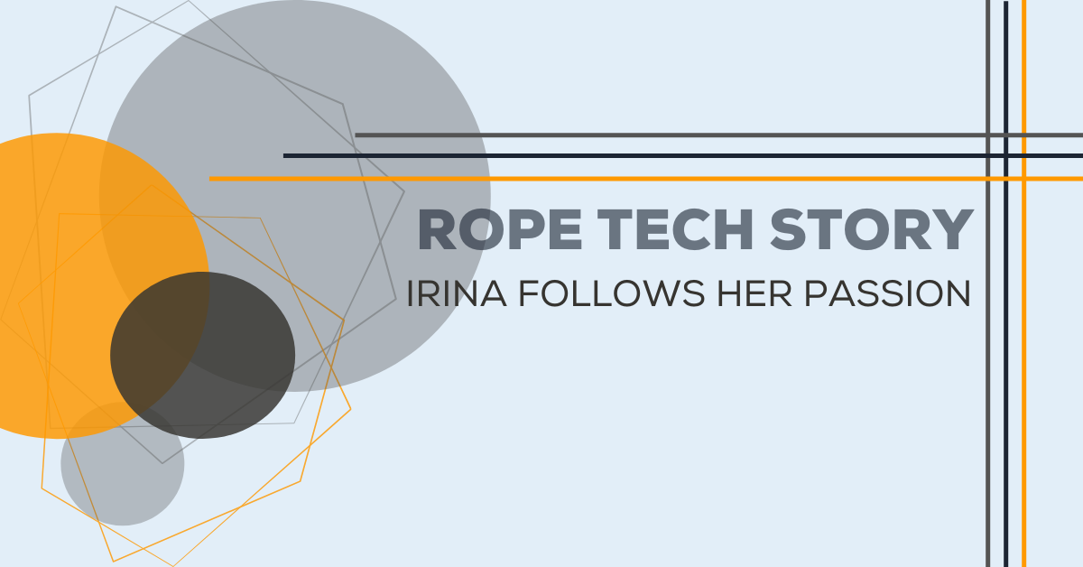 Rope Tech Story: Irina leaves math for rope access!